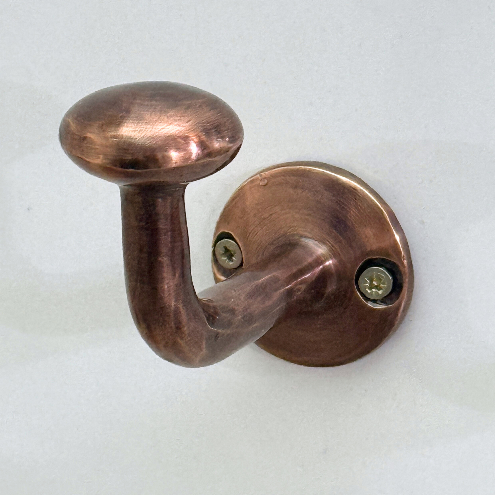 Antique Copper Hooks, Copper Robe Hook, Heavy Duty Single Hook, Wall M ...